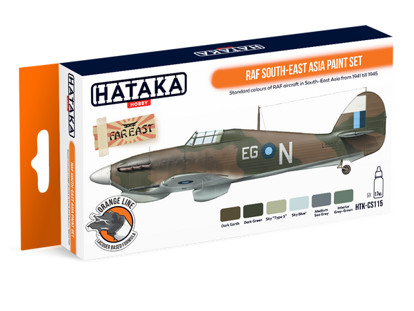 Hataka (orange line) RAF South-East Asia Paint Set – Pathfinder Models Ltd