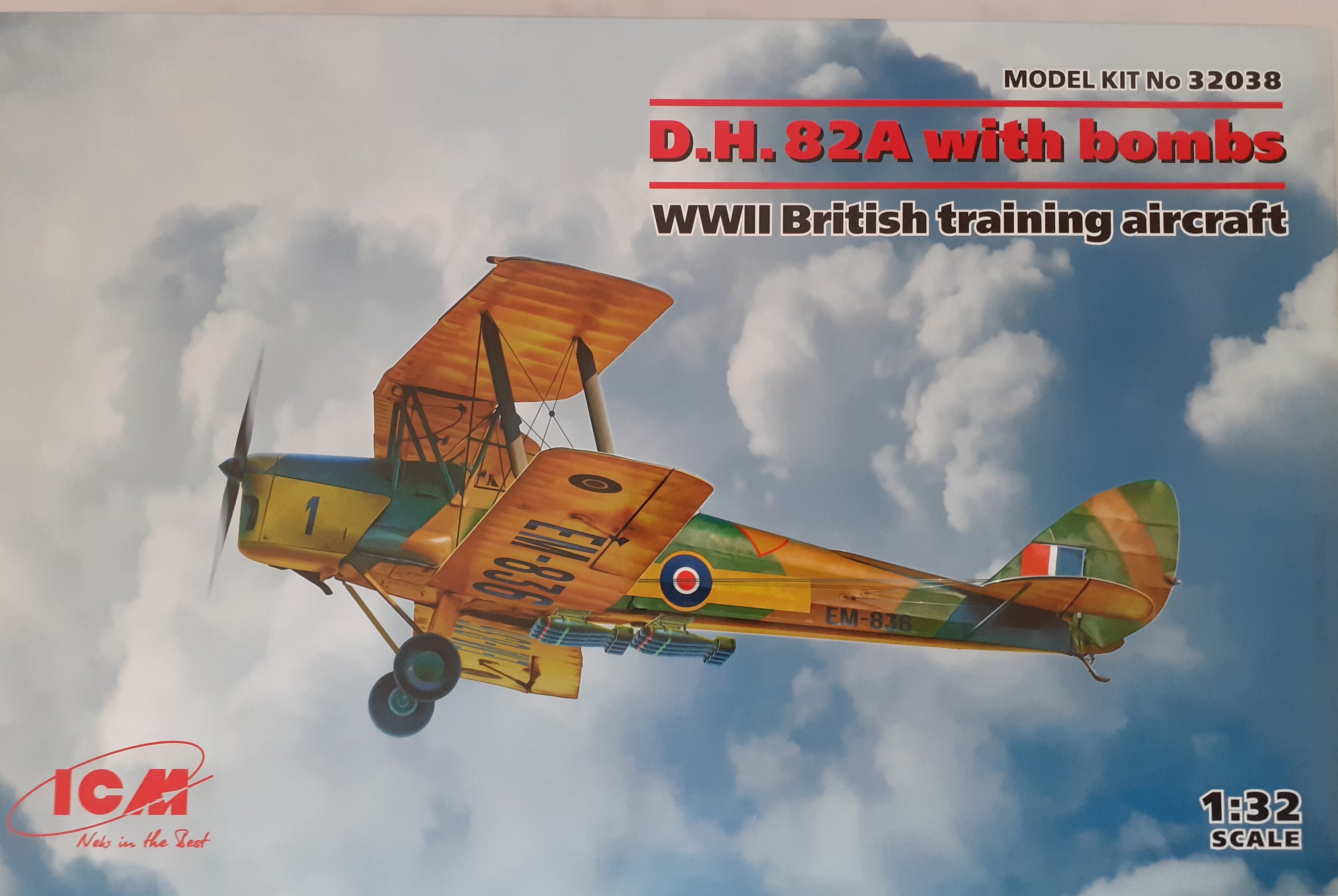 ICM 1:32 D.H. 82A with bombs Model Kit – Pathfinder Models
