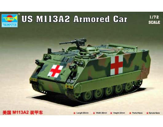 Trumpeter 1:72 US M113A2 Armoured Car Model Kit – Pathfinder Models